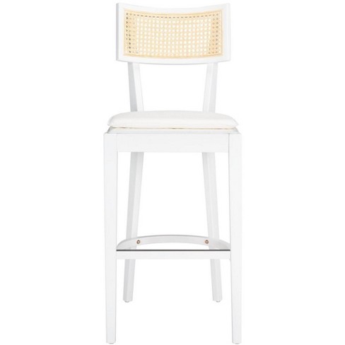 Galway Cane Bar Stool - White/natural - Safavieh : Target
