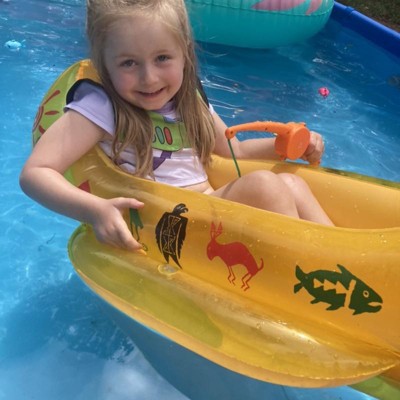 Swimline 48" Inflatable 1-person Water Sports Kiddy Canoe Swimming Pool ...