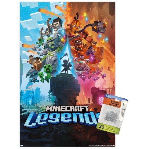 Trends International Minecraft: Legends - Key Art Unframed Wall Poster ...