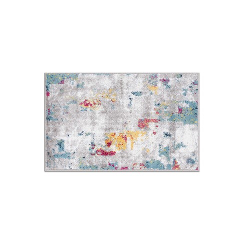 World Rug Gallery Contemporary Vibrant Abstract Design Area Rug - Multi ...