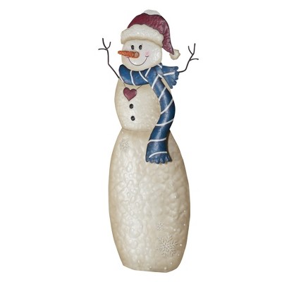 Collections Etc Christmas Snowmen Outdoor Garden Stakes White Mrs ...