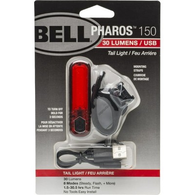 Bell Sports Pharos 150 Plastic Bicycle Tail Light Black/red : Target