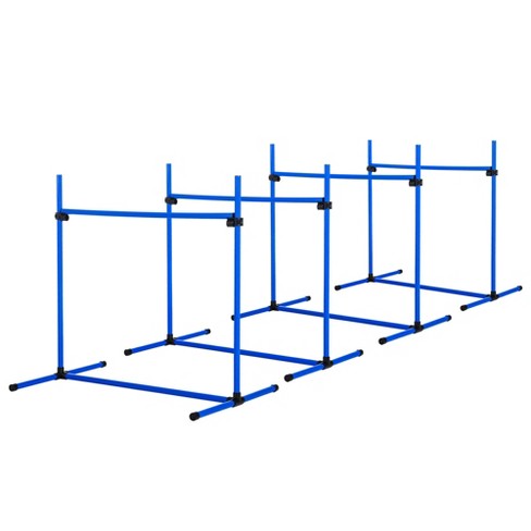Pawhut 4 Piece Dog Agility Starter Kit, Dog Agility Training Equipments ...