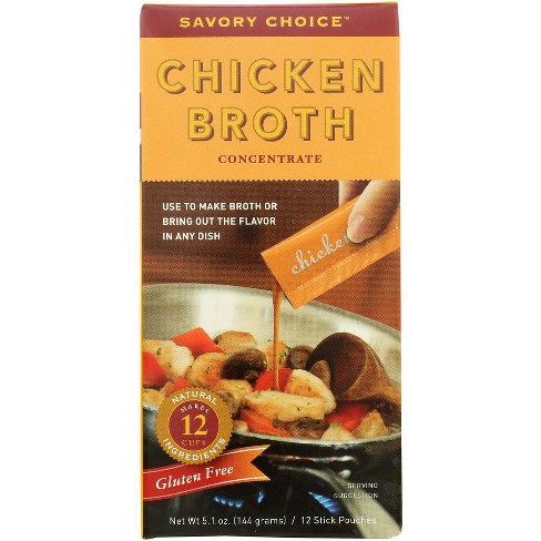 Savory Choice Broth Liq Cncntrt Chckn 12stk : Target