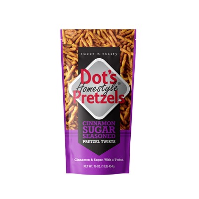 Dot's Homestyle Pretzels Cinnamon Pretzels - 16oz : Target
