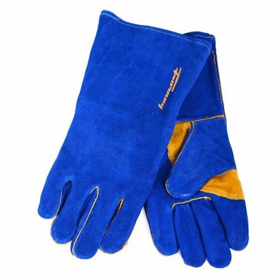 Forney 13 In. Insulated Leather Welding Gloves Blue Xl 1 Pk : Target