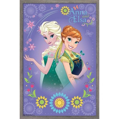 Trends International Disney Frozen - Elsa Glance Framed Wall Poster ...