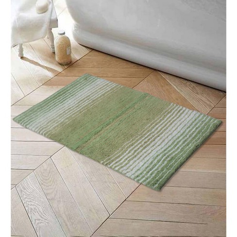 17"x24" Gradiation Rug Collection Sage Cotton Tufted Bath Rug - Home ...