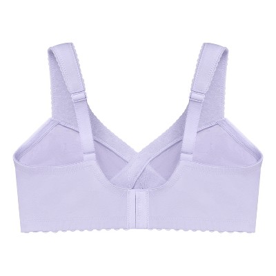 Glamorise Womens Magiclift Cotton Support Wirefree Bra 1001 Lilac 48dd ...