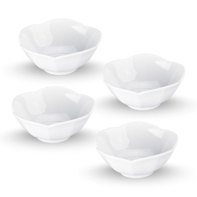 BIA Cordon Bleu 6.5" Lotus Porcelain Bowls - 2oz, Set of 4 (White) : Target