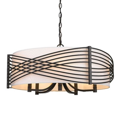 Save 24% • Golden Lighting Zara 5 Light Chandelier