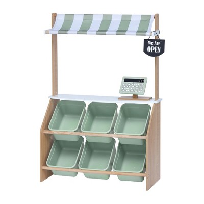 Teamson Kids - Little Helper Market Play Stand Play Kitchen - Olive ...