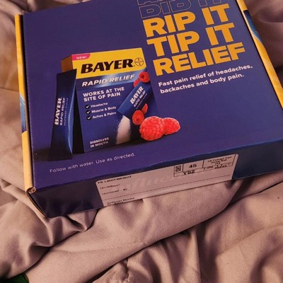 Bayer Rapid Relief Aspirin Powder - Raspberry - 20ct : Target