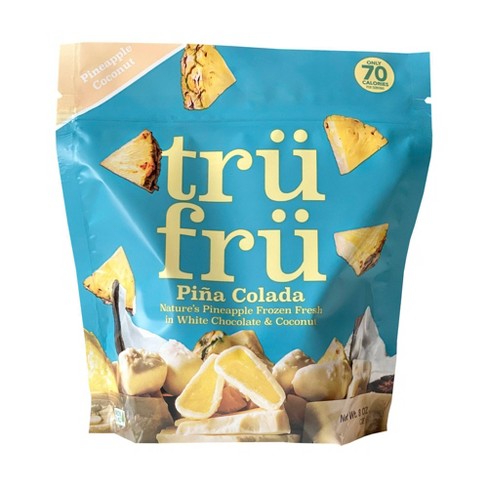 Tru Fru Frozen Pineapples In White Chocolate & Coconut - 8 Oz : Target