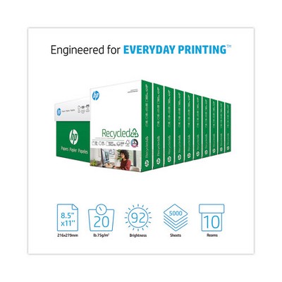 Hp Papers Office20 Paper, 92 Bright, 20 Lb Bond Weight, 8.5 X 11, White ...