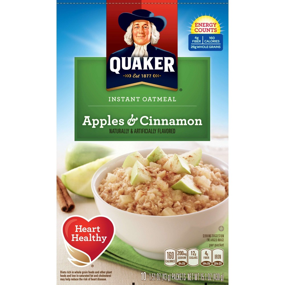 UPC 030000316788 - Quaker Apples & Cinnamon Instant Oatmeal, 1.51 oz ...