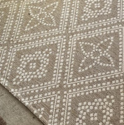 5' X 7' Dot Diamond Outdoor Rug Blue - Threshold™ : Target