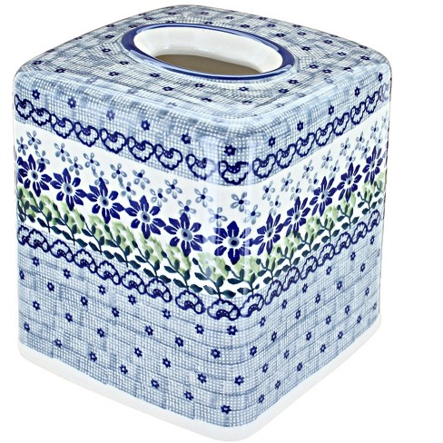 Blue Rose Polish Pottery Halsey Tissue Box : Target