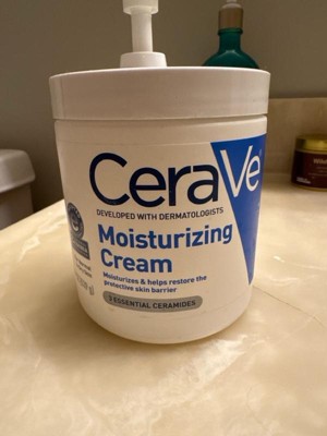 Cerave Moisturizing Face & Body Cream With Pump For Normal To Dry Skin ...