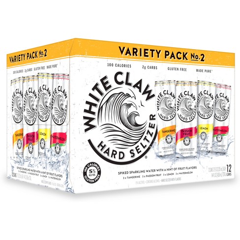 White Claw Hard Seltzer Variety Pack No. 2 - 12pk/12 Fl Oz Slim Cans ...