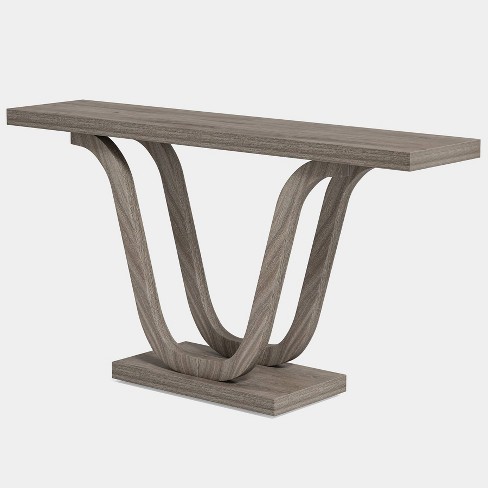 Tribesigns Farmhouse Console Table, 55 Inch Wood Sofa Table Entryway ...