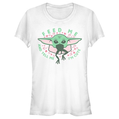 Juniors Womens Star Wars The Mandalorian Valentine's Day The Child Feed ...
