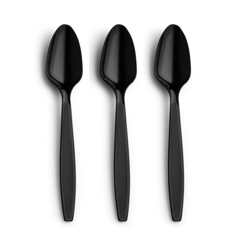 Smarty Had A Party Black Plastic Disposable Spoons (1000 Spoons) : Target