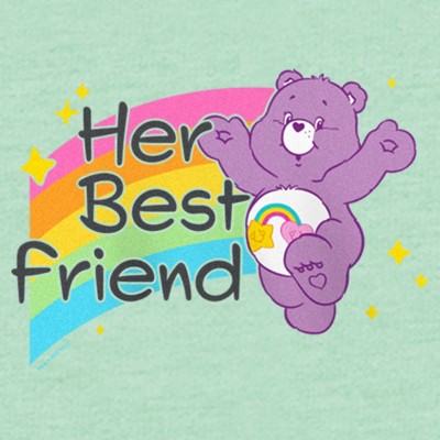Girl's Care Bears Her Best Friend Bear T-shirt - Mint - X Large : Target