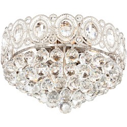 Vienna Full Spectrum Luxury Ceiling Light Flush Mount Fixture Brushed ...