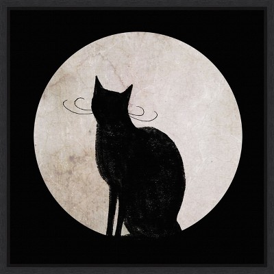 Amanti Art Mystic Moon Ii Cat By Victoria Borges Canvas Wall Art Print ...
