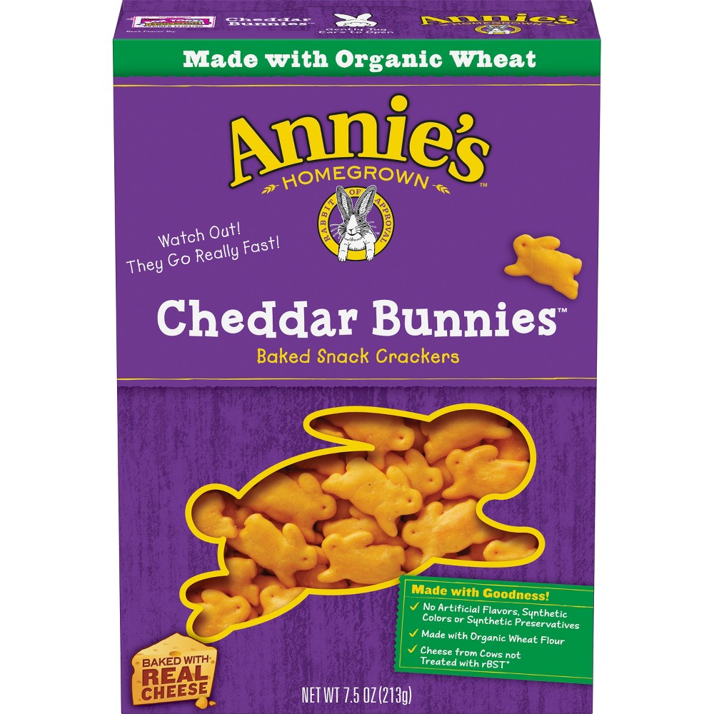 UPC 013562302154 - Annies Homegrown Natural Bunnies Snack Crackers ...
