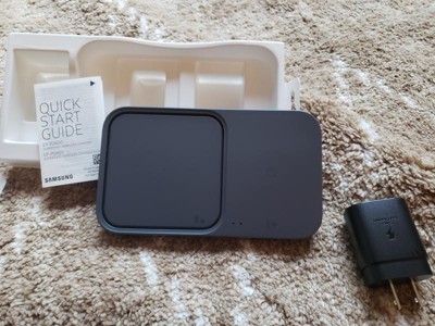 Samsung 15w Super Fast Wireless Charger With Travel Adapter - Gray : Target