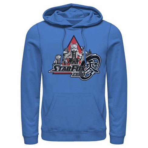 Men's Nintendo Star Fox Zero Logo Characters Pull Over Hoodie - Royal ...
