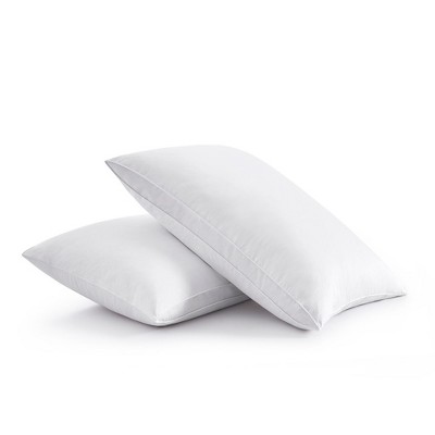 Peace Nest Goose Feather Pillows Set Of 2, White Gusset, Queen : Target
