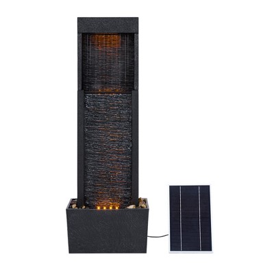 Teamson Home Athena 38 Inch Outdoor Solar Fountain With Led Lights : Target