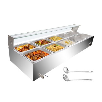 Whizmax 10-pan Commercial Food Warmer & Buffet Server 12qt/ Pan, 1800w ...
