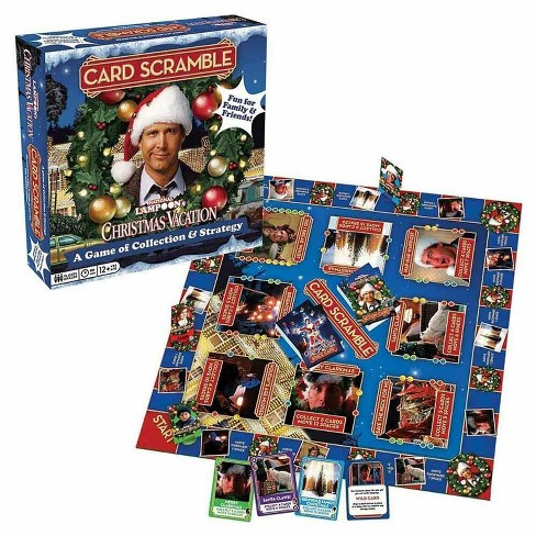 Aquarius Puzzles Christmas Vacation Card Scramble Board Game : Target