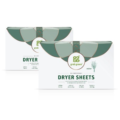 Grab Green Stoneworks Dryer Sheets, 80 Sheets, Rose Petal Scent - 2 ...