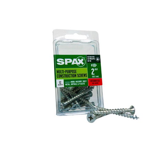 Spax Multi-material Screw 2 " Zinc Phillips/square Multiple Material ...