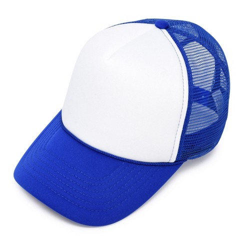 Dalix Two Tone Summer Mesh Cap In Royal Blue And White : Target