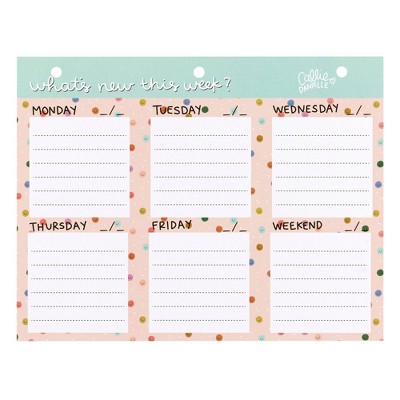 U Brands Undated 18-month Desktop Calendar 17"x12" Mottled Dye : Target