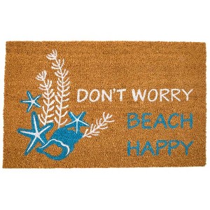 The Lakeside Collection Coastal Themed Coir Outdoor Doormat - : Target
