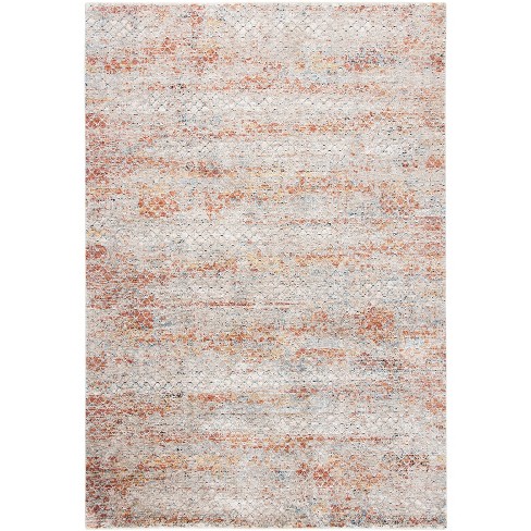Valencia Val517 Power Loomed Area Rug - Beige/rust - 5'x8' - Safavieh ...