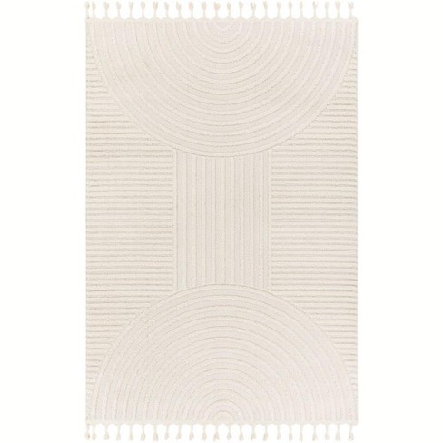 Mark & Day Kyra 6'7"x9' Rectangle Woven Indoor Area Rugs Cream : Target