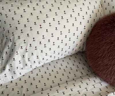 Queen Printed Performance 400 Thread Count Sheet Set White/blue Floral ...