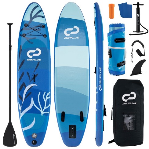 Costway Small Inflatable Sup Board, Portable Paddle Board With 5d Rings ...