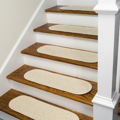 Colonial Mills All Natural Woven Tweed Stair Treads - Light Gray 8"x28 ...