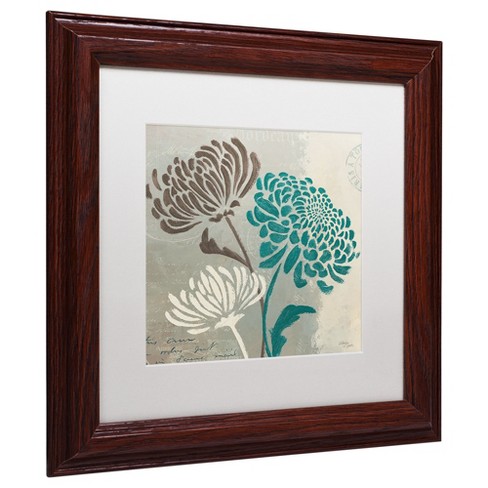 Wellington Studio 'chrysanthemums Ii' Matted Framed Art-11x11 : Target