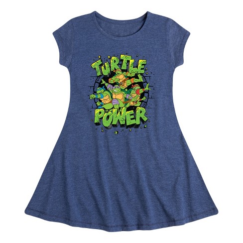 Teenage Mutant Ninja Turtles Turtle Power New Fit & Flair Cap Sleeve ...