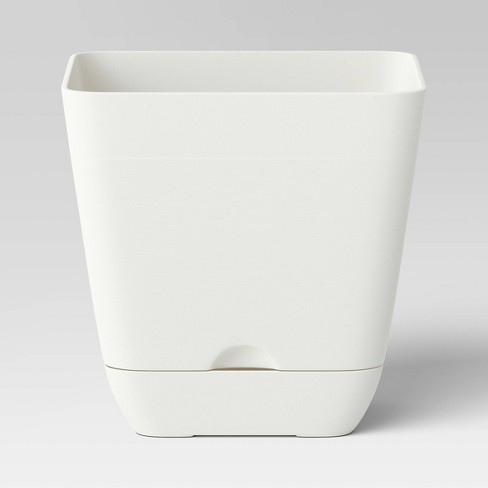 Square Indoor Outdoor Planter Pot White 6"x6" - Room Essentials™ : Target